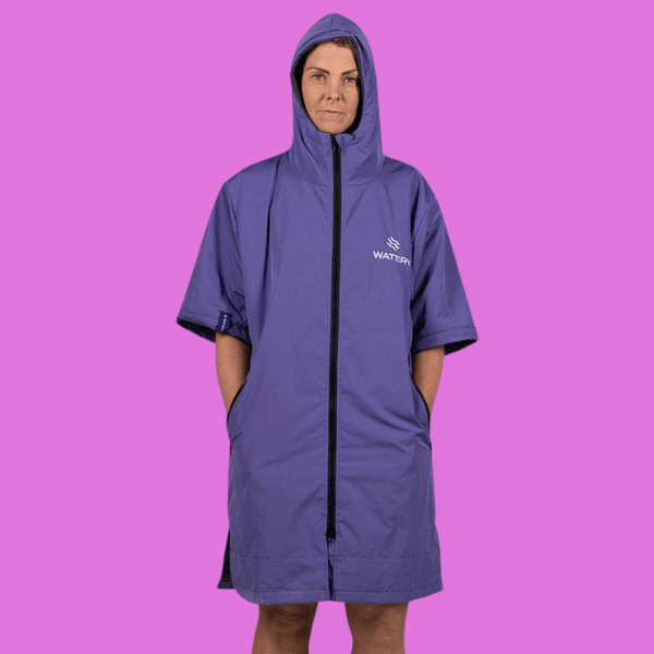 Poncho til vinterbadning | Bomuld og microfiber | Køb her